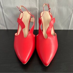 Shoes | Womens Pointed Toe High Heels Red Size 95 New Without Tags ...